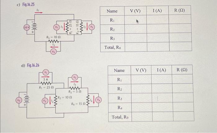 Solved SPH3U - Circuit Analysis Practice Determine all V, I, | Chegg.com