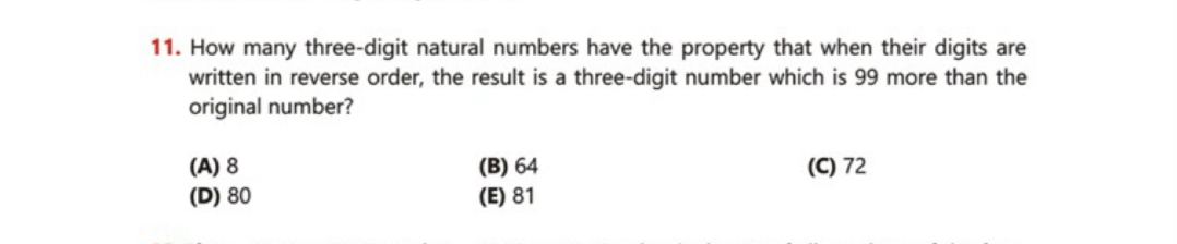 Solved How many three-digit natural numbers have the | Chegg.com