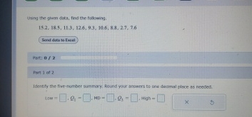 Solved using the gruen data. find the | Chegg.com