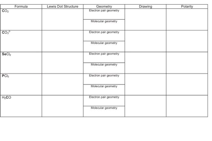 Solved \begin{tabular}{|c|c|c|c|c|} \hline Formula & Lewis | Chegg.com
