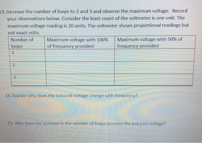 Solved 3. Increase the number of loops to 2 and 3 and | Chegg.com