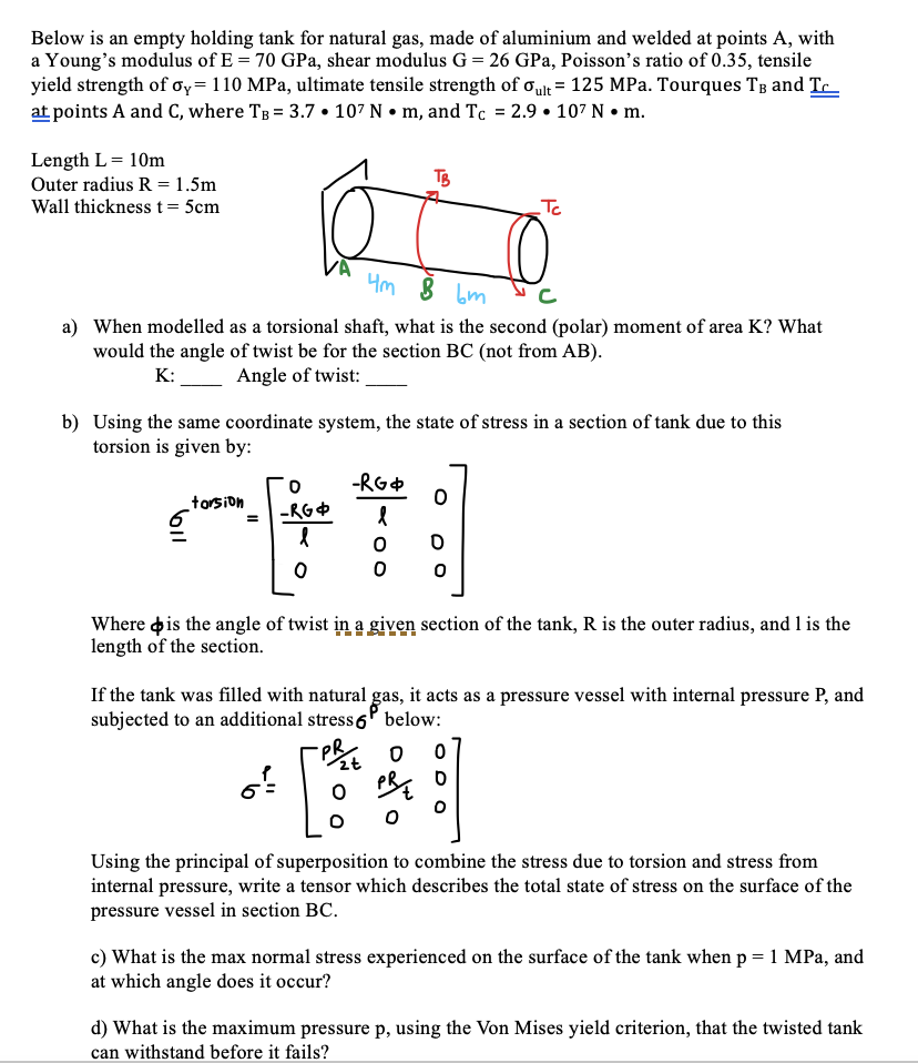 Solved Mechanical engineering. Please show work. I only have | Chegg.com