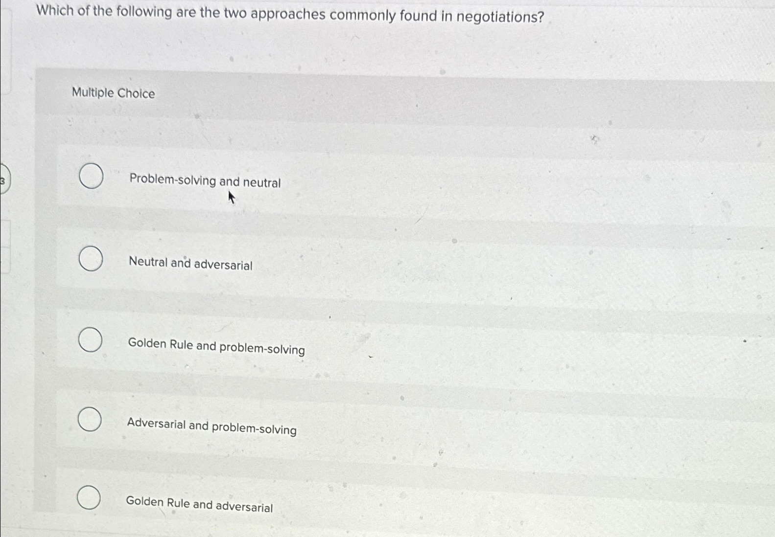 Solved Which of the following are the two approaches | Chegg.com