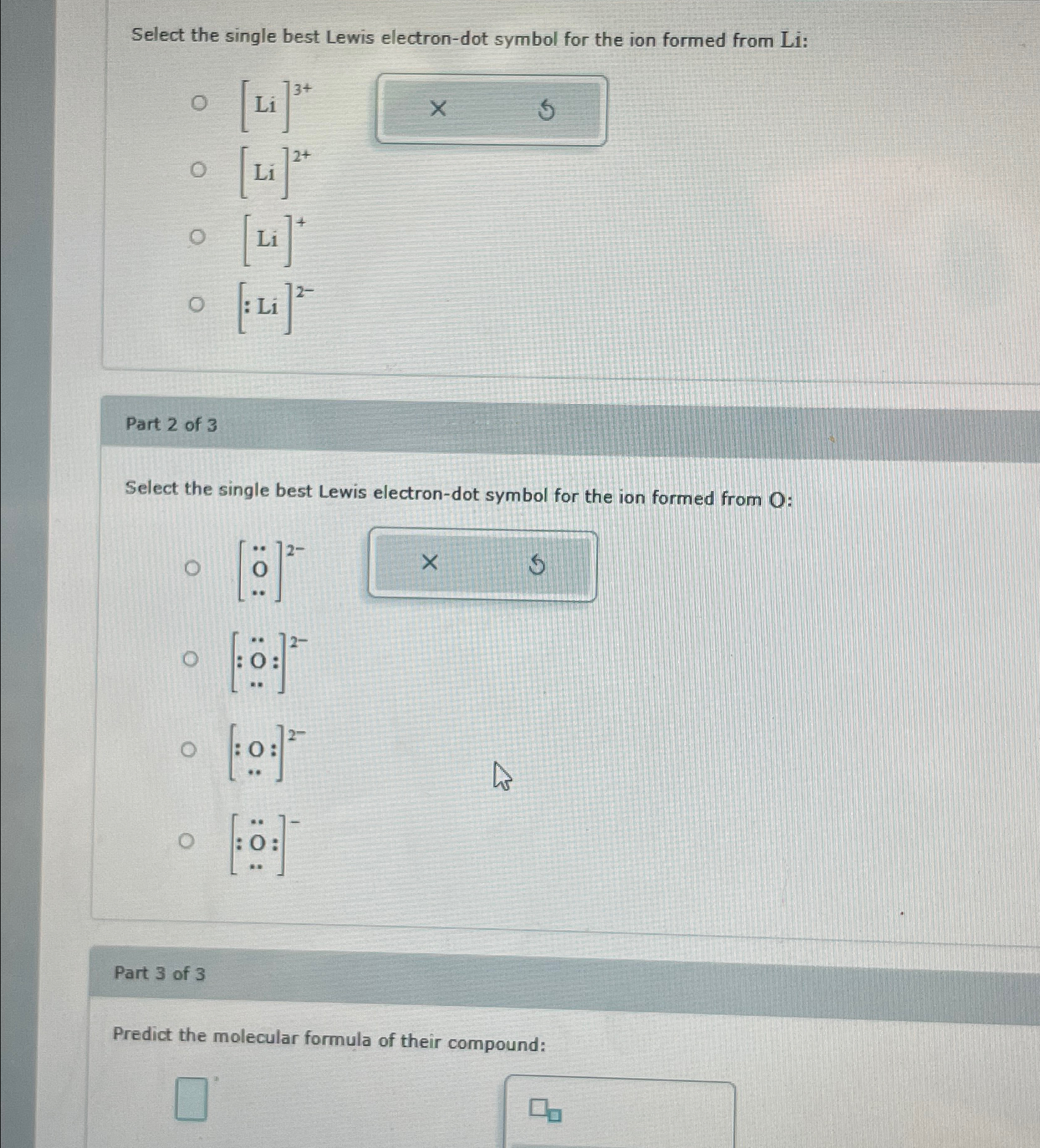 Solved Select the single best Lewis electron-dot symbol for | Chegg.com