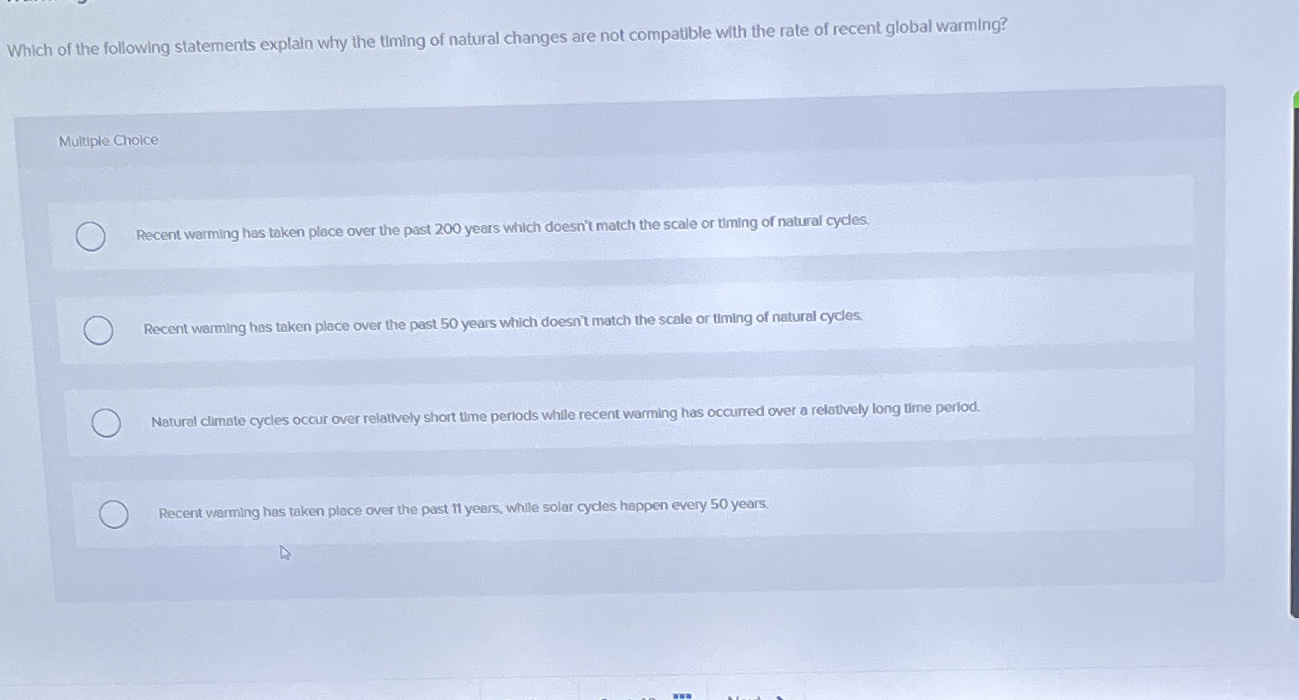 Solved Which of the following statements explain why the | Chegg.com