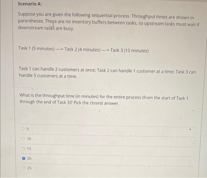 Solved Scenario A: Suppose you are given the following | Chegg.com
