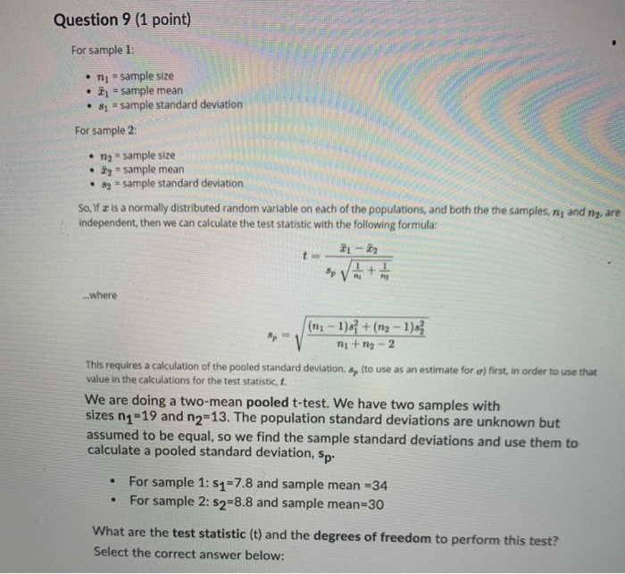 Solved Question 8 (1 point) Confidence intervals 1 prop z | Chegg.com