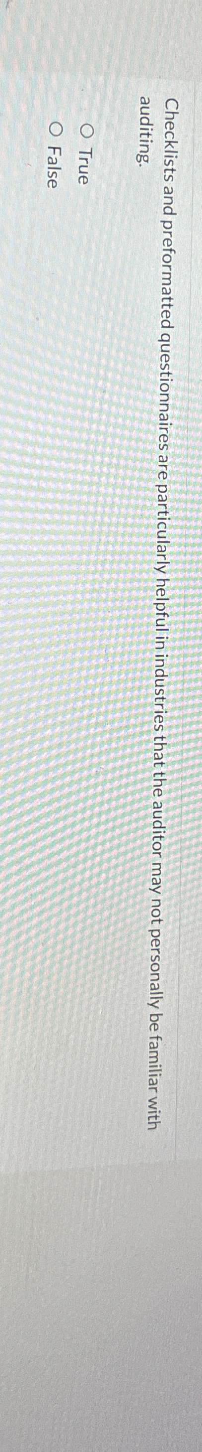 Solved Checklists and preformatted questionnaires are | Chegg.com