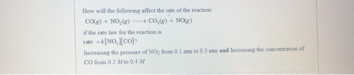 Solved Tripling the concentration of a reactant increases | Chegg.com