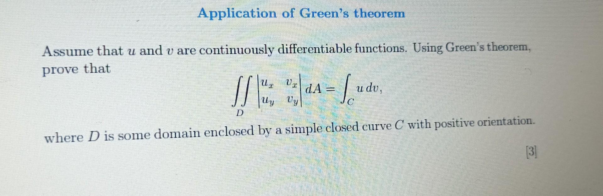 Solved Assume that u and v are continuously differentiable | Chegg.com