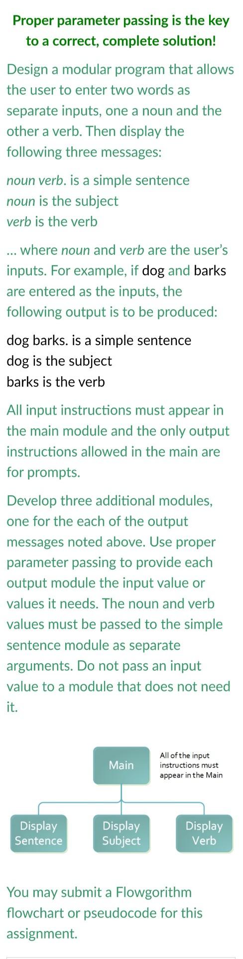 Solved Proper parameter passing is the key to a correct, | Chegg.com