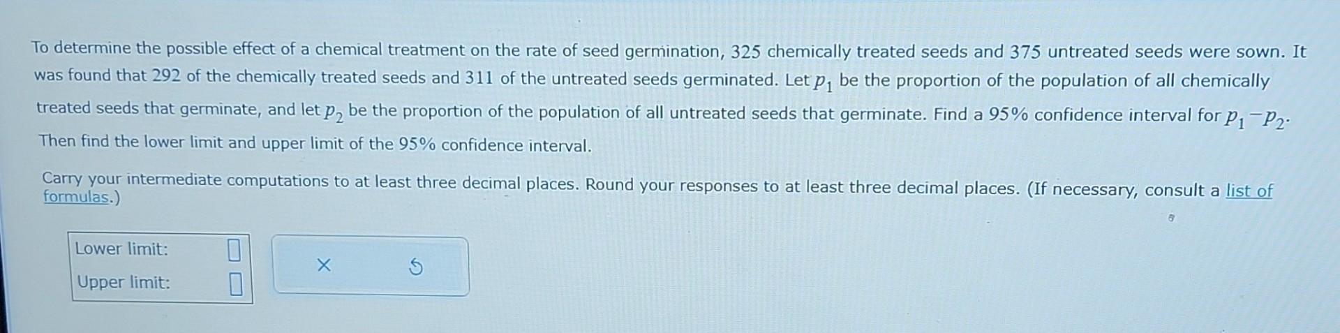 Solved To determine the possible effect of a chemical | Chegg.com