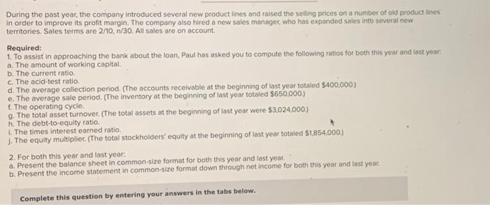 Solved Problem 16-18 (Algo) Common-Size Statements and | Chegg.com