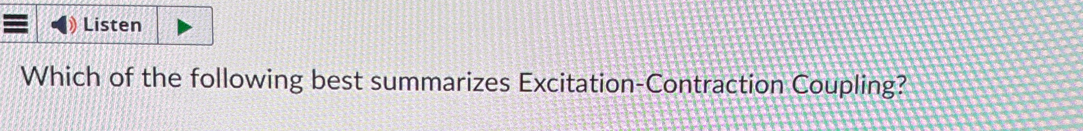 Solved Which of the following best summarizes | Chegg.com