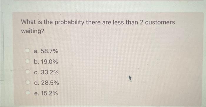 Solved What is the probability there are less than 2 | Chegg.com