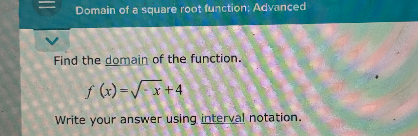 Solved Domain Of A Square Root Function Advancedfind The
