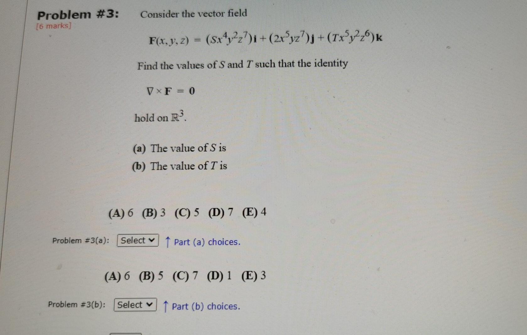 Solved Consider the vector field Problem #3: [6 marks] F(x, | Chegg.com