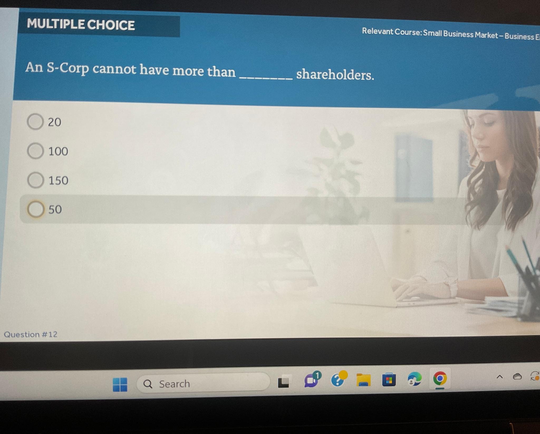 Solved MULTIPLE CHOICERelevant Course:Small Business | Chegg.com