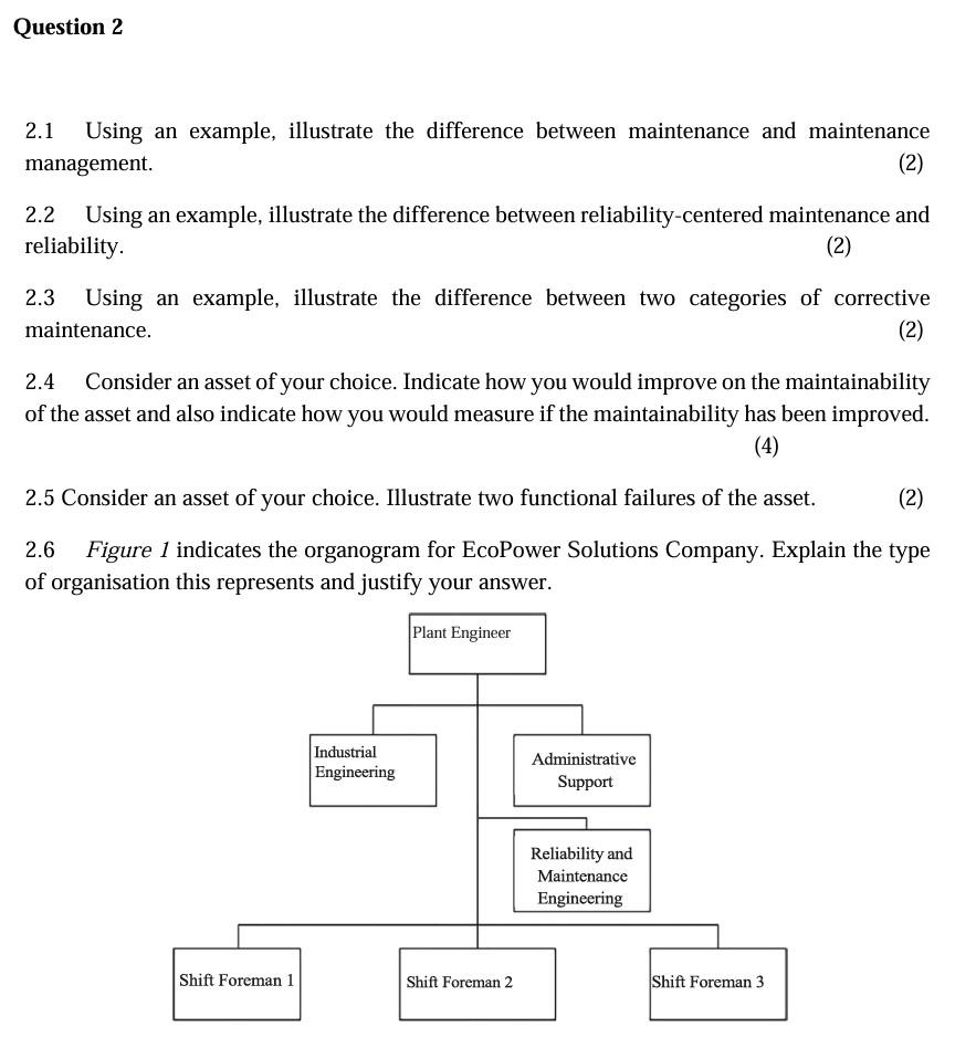 Solved 2.1 Using an example, illustrate the difference | Chegg.com
