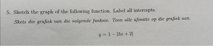 Solved 5. Sketch the graph of the following function. Label | Chegg.com