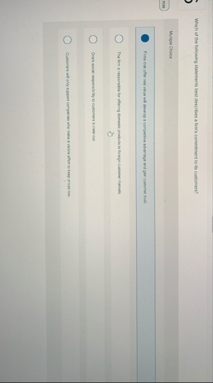 Which of the following statements best describes a | Chegg.com