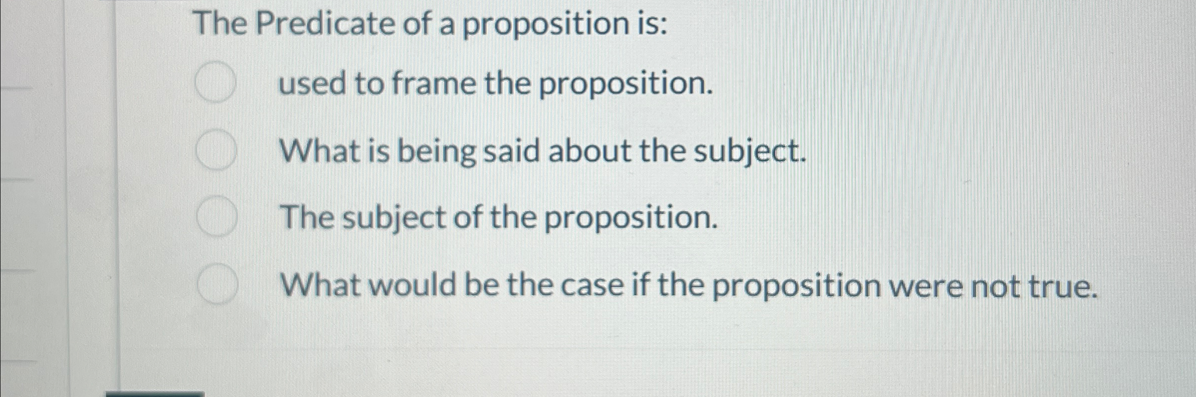 Mark a valid Obversion:A Prop-> ﻿E PropA Prop -> ﻿I | Chegg.com