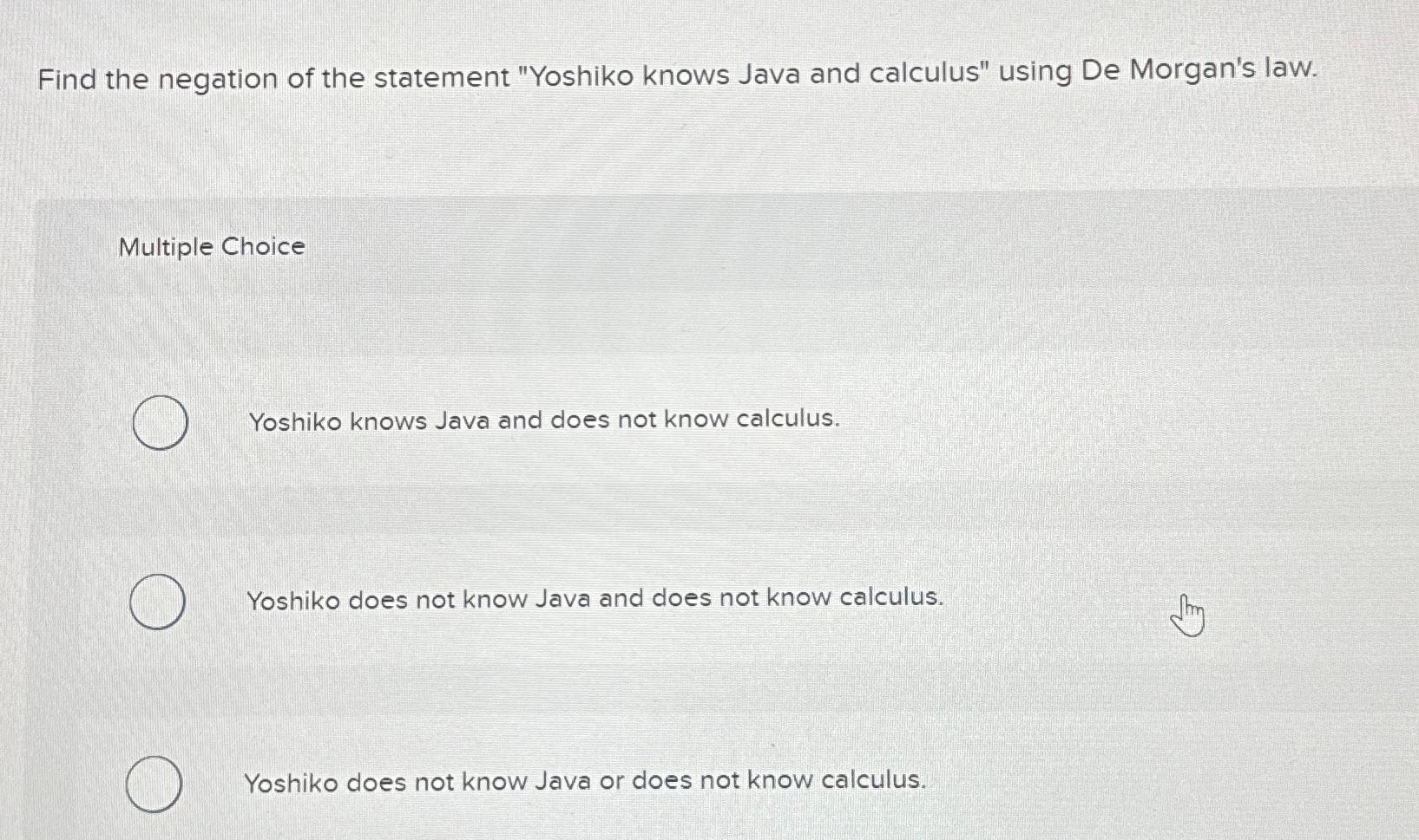Solved Find the negation of the statement Solved Find the negation of the statement