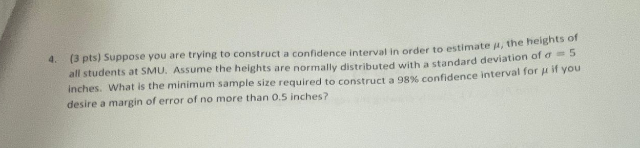 Solved (3 ﻿pts) ﻿Suppose you are trying to construct a | Chegg.com