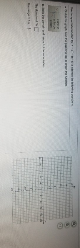 Solved Use the quadratic function f(x) = -x2 + 4x - 5 to | Chegg.com