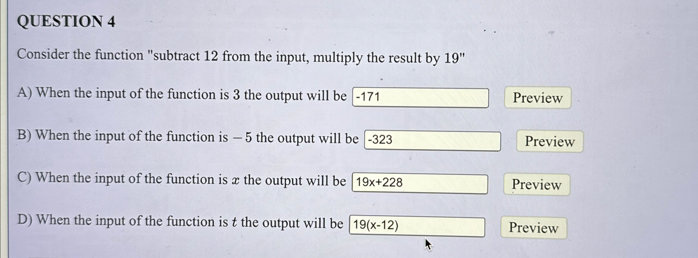 Solved QUESTION 4Consider the function "subtract 12 ﻿from | Chegg.com