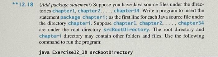 Solved 18 (Add package statement) Suppose you have Java | Chegg.com