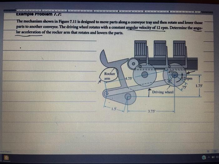 Solved TRG Example Problem The mechanism shown in Figure | Chegg.com