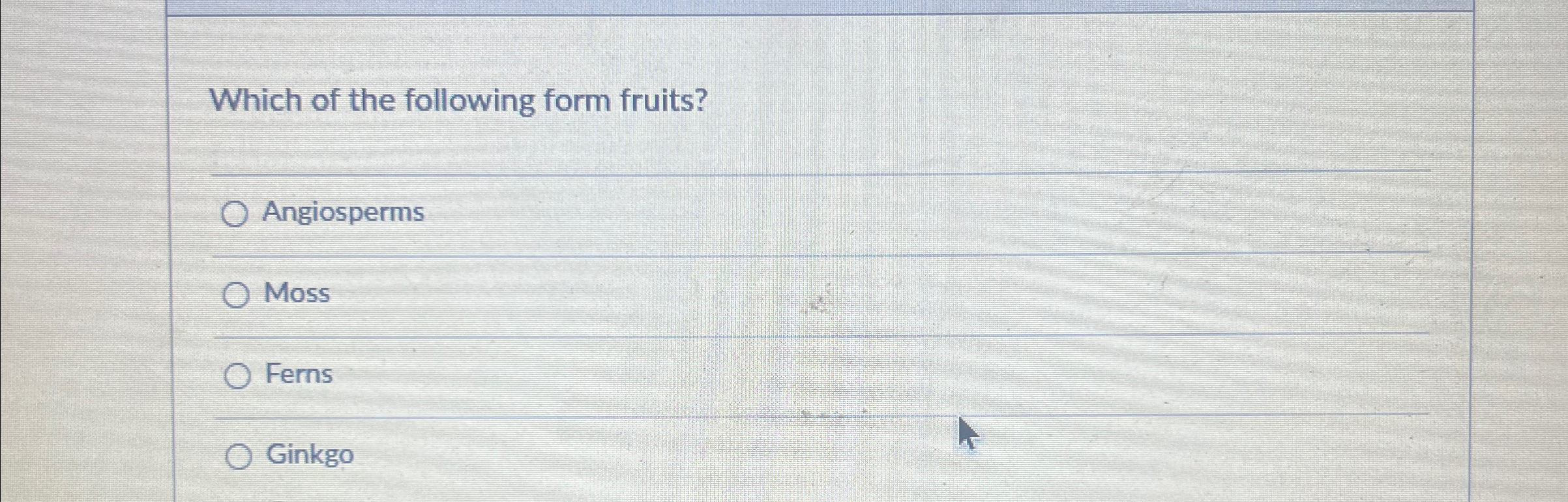 Solved Which of the following form | Chegg.com