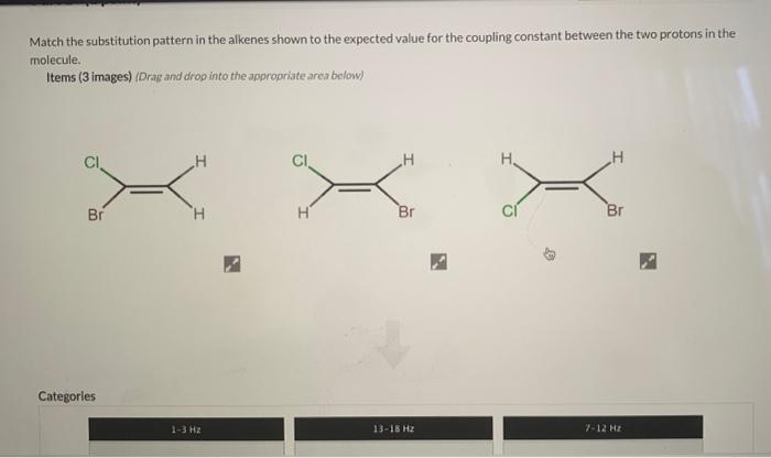 Solved Match the substitution pattern in the alkenes shown | Chegg.com