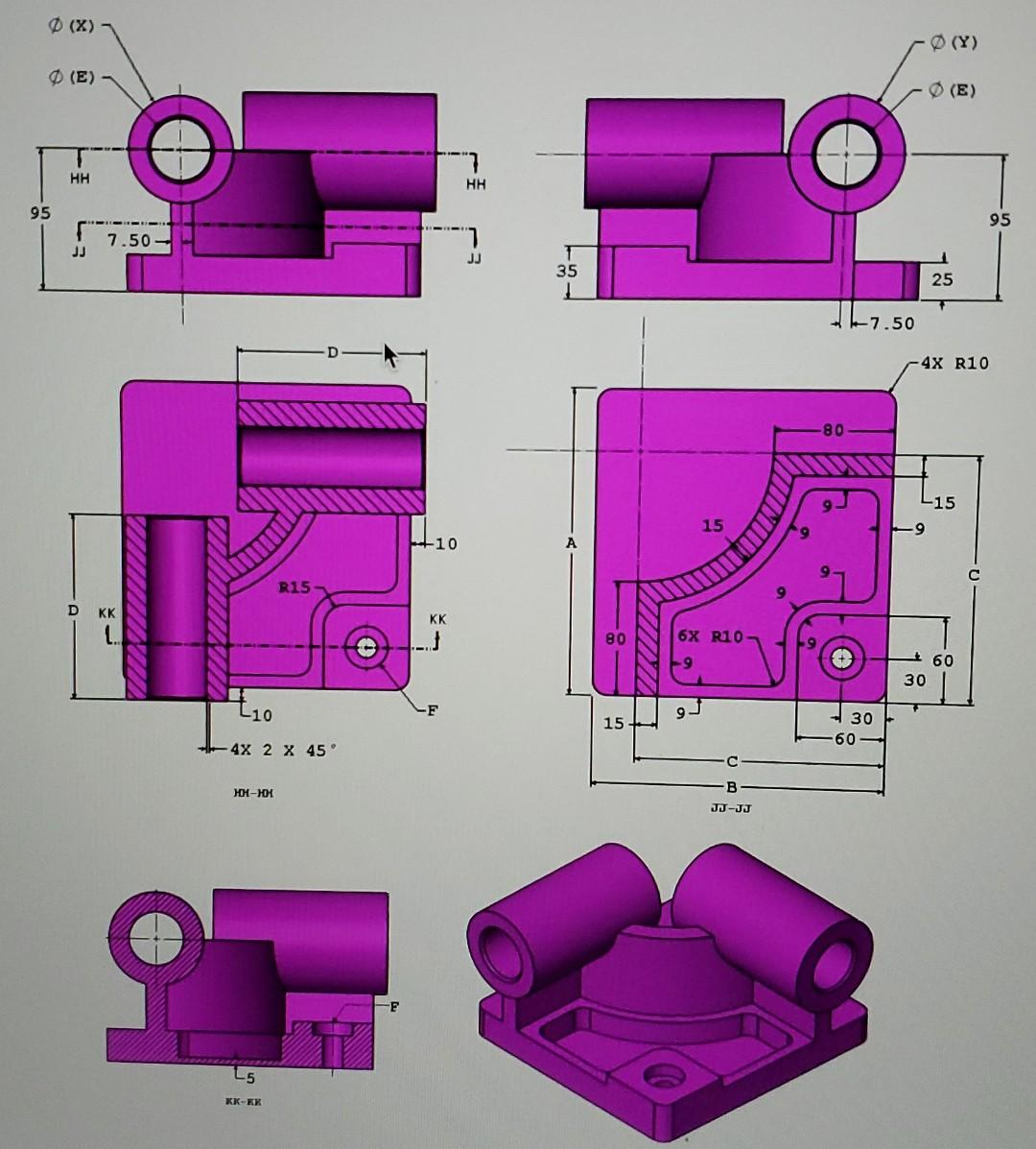 Solved Use Solidworks... please draw and include steps with | Chegg.com