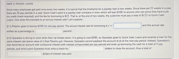 Solved Since many employees get paid once every two weeks, | Chegg.com