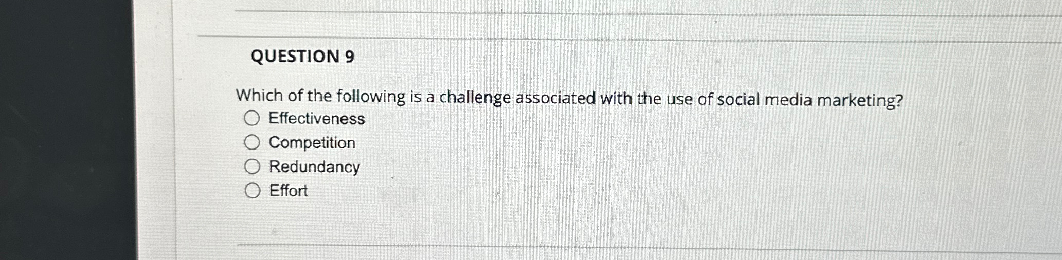 Solved QUESTION 9Which of the following is a challenge | Chegg.com