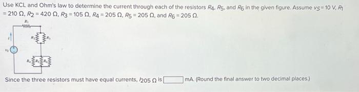 Solved Use KCL and Ohm's law to determine the current | Chegg.com