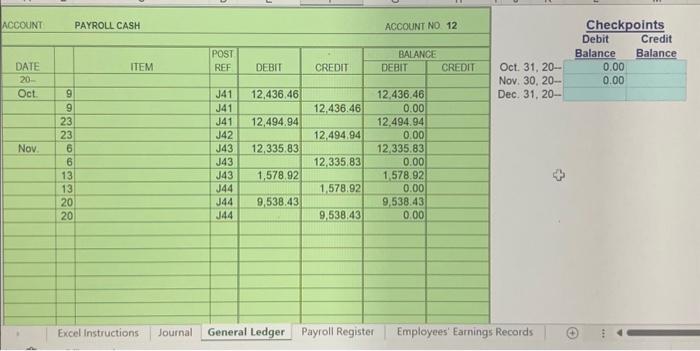 Excel Instructions CAUTION: Read Appendix A for | Chegg.com