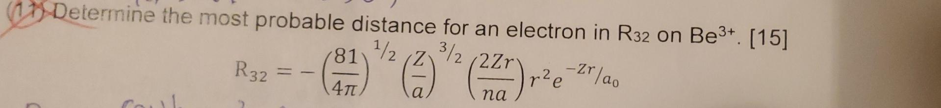 Solved 7 Determine The Most Probable Distance For An