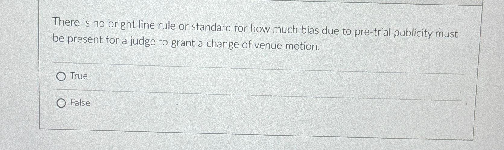 Solved There is no bright line rule or standard for how much | Chegg.com