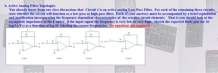 Solved 6 Active Analog Filter Topologies You Already Know