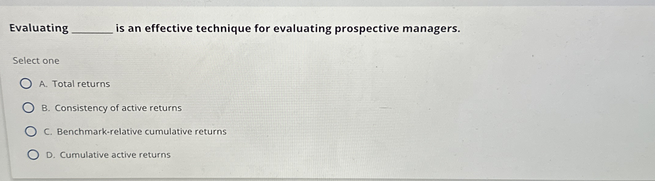 Solved Evaluating q, ﻿is an effective technique for | Chegg.com