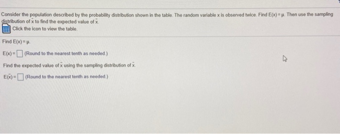 Solved Consider the population described by the probability | Chegg.com