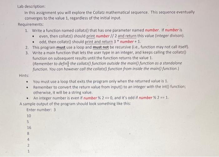 Solved Lab description: In this assignment you will explore | Chegg.com