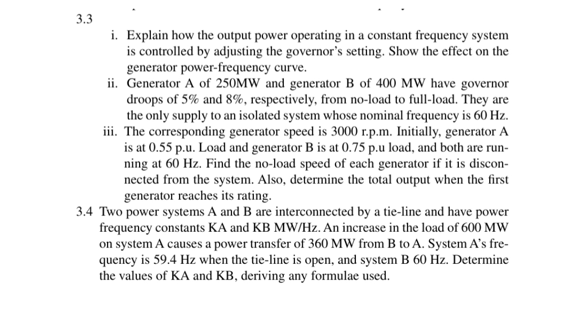 Solved 3.3i. ﻿Explain how the output power operating in a | Chegg.com