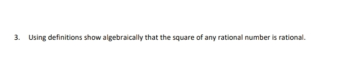 Solved Using definitions show algebraically that the square | Chegg.com