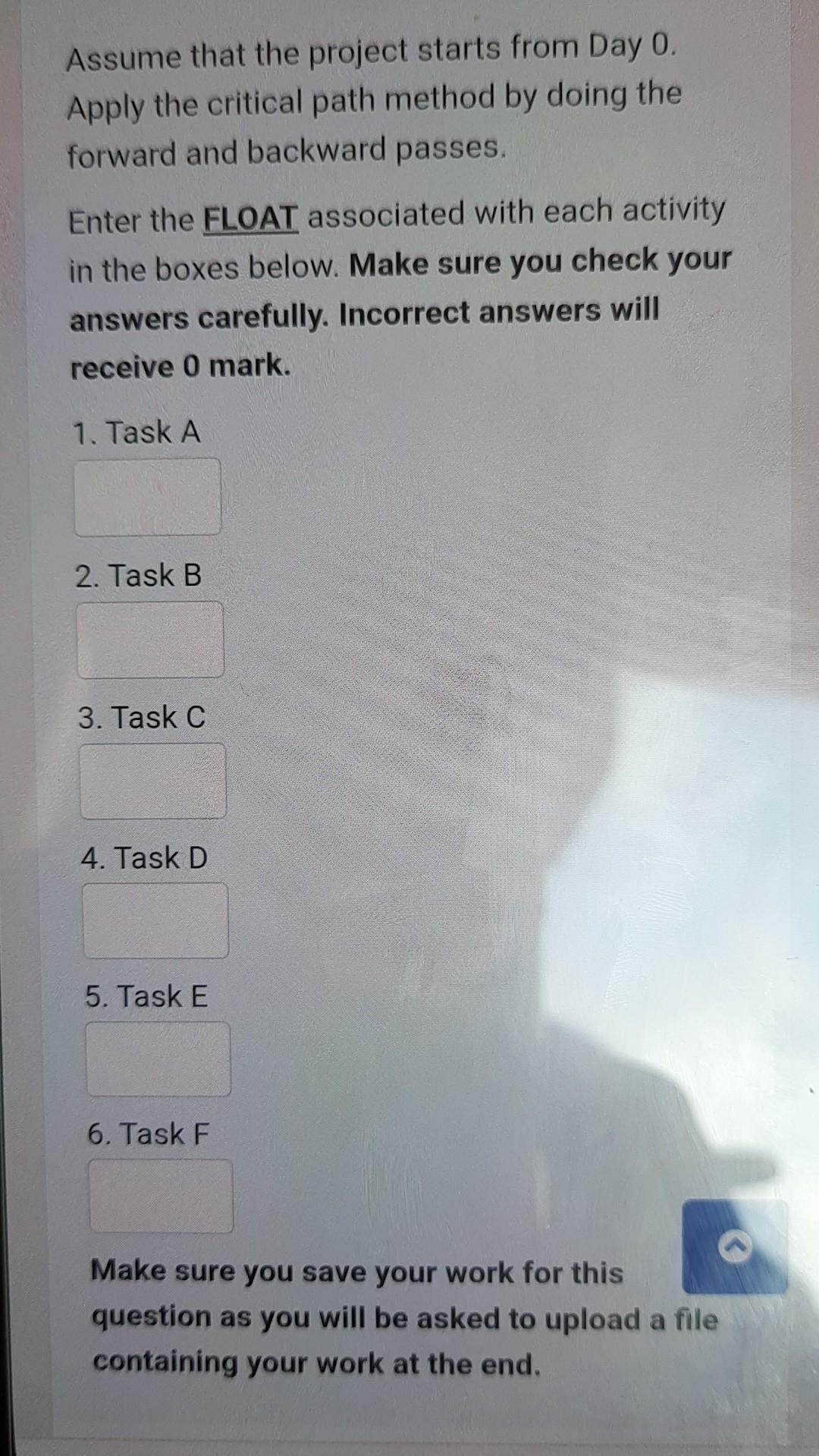 Critical path method (3) Create a precedence activity | Chegg.com