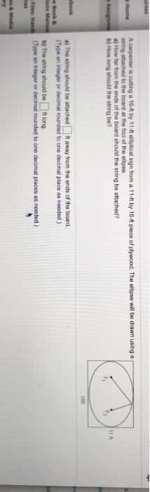 Arpenter les cutting a 16-t by 11. eliptical sign | Chegg.com