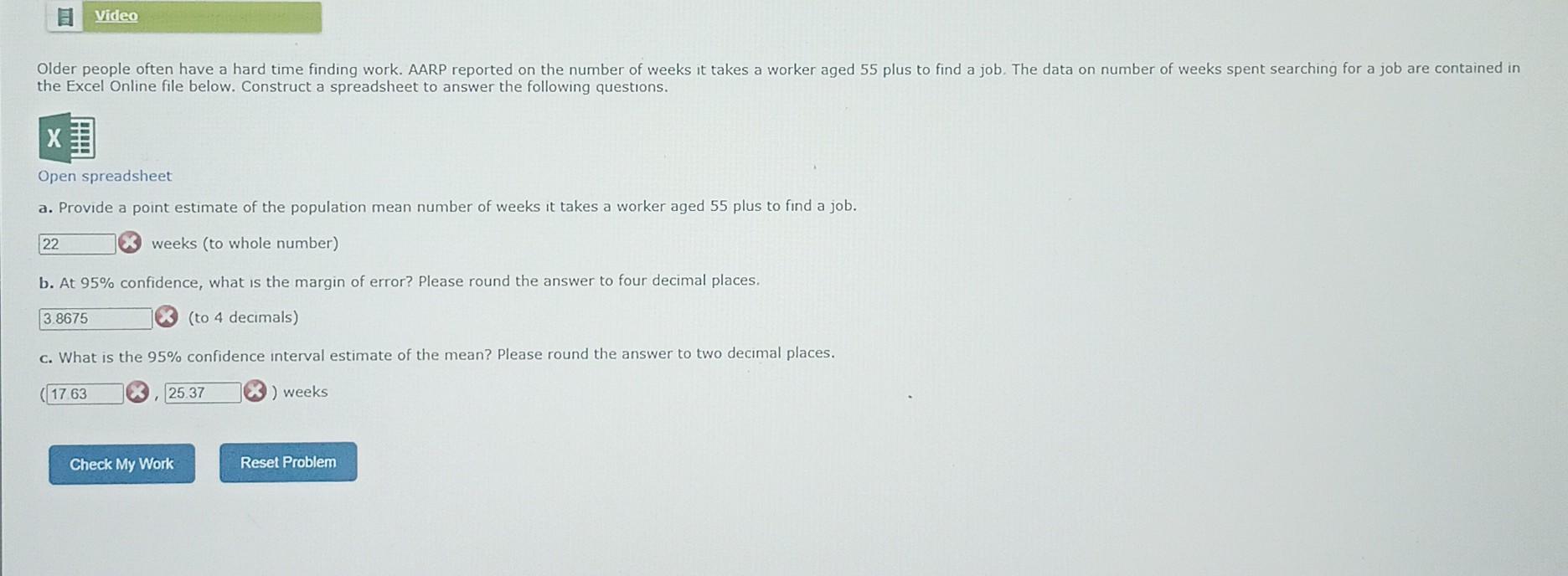 Solved the Excel Online file below. Construct a spreadsheet | Chegg.com